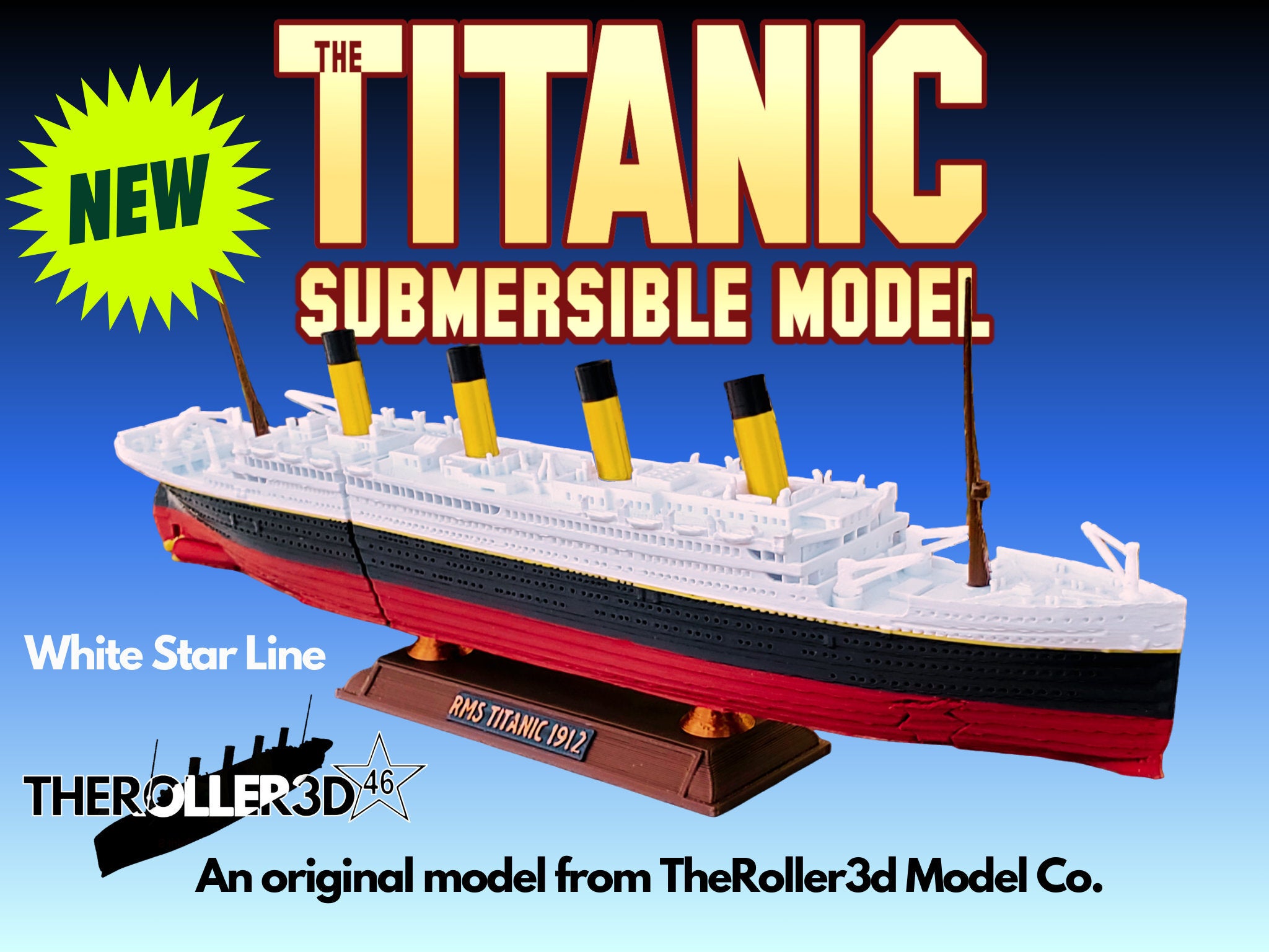 Dual Action Titanic Submersible Model By Theroller D Floating Or