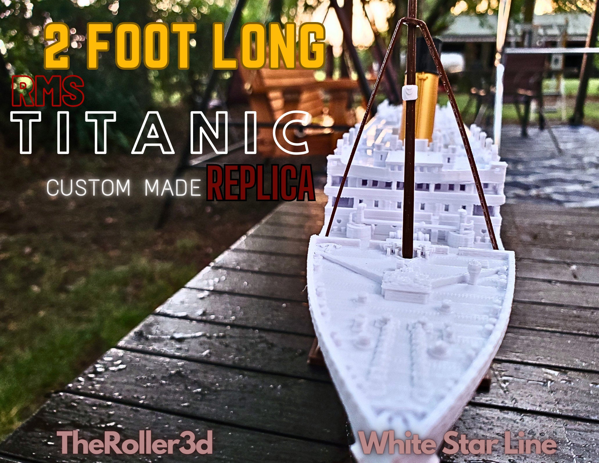 2 Foot Long RMS TITANIC Model