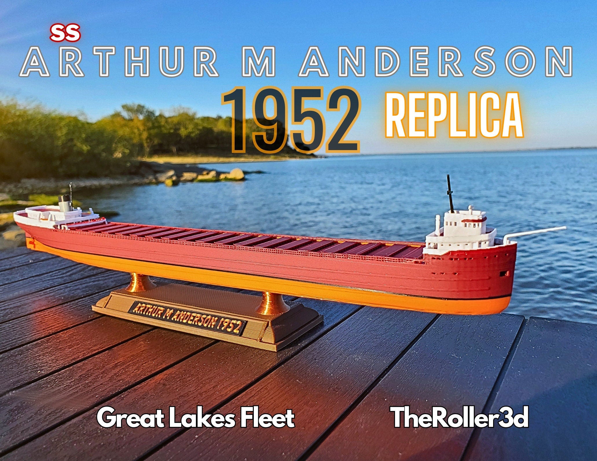 ARTHUR M. ANDERSON 1952 Model High Detail 1 Foot in Length