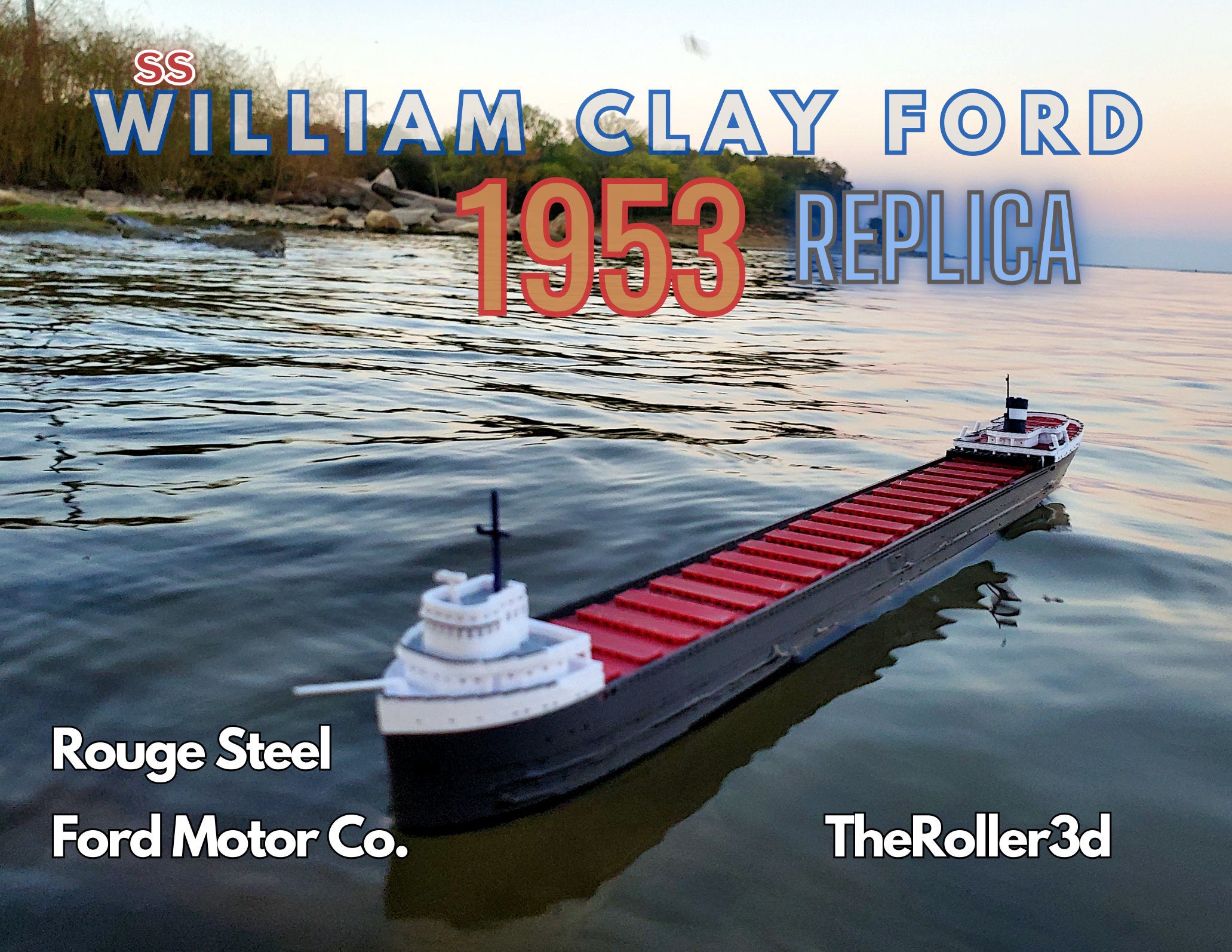 WILLIAM CLAY FORD 1953 Model High Detail 1 Foot in Length