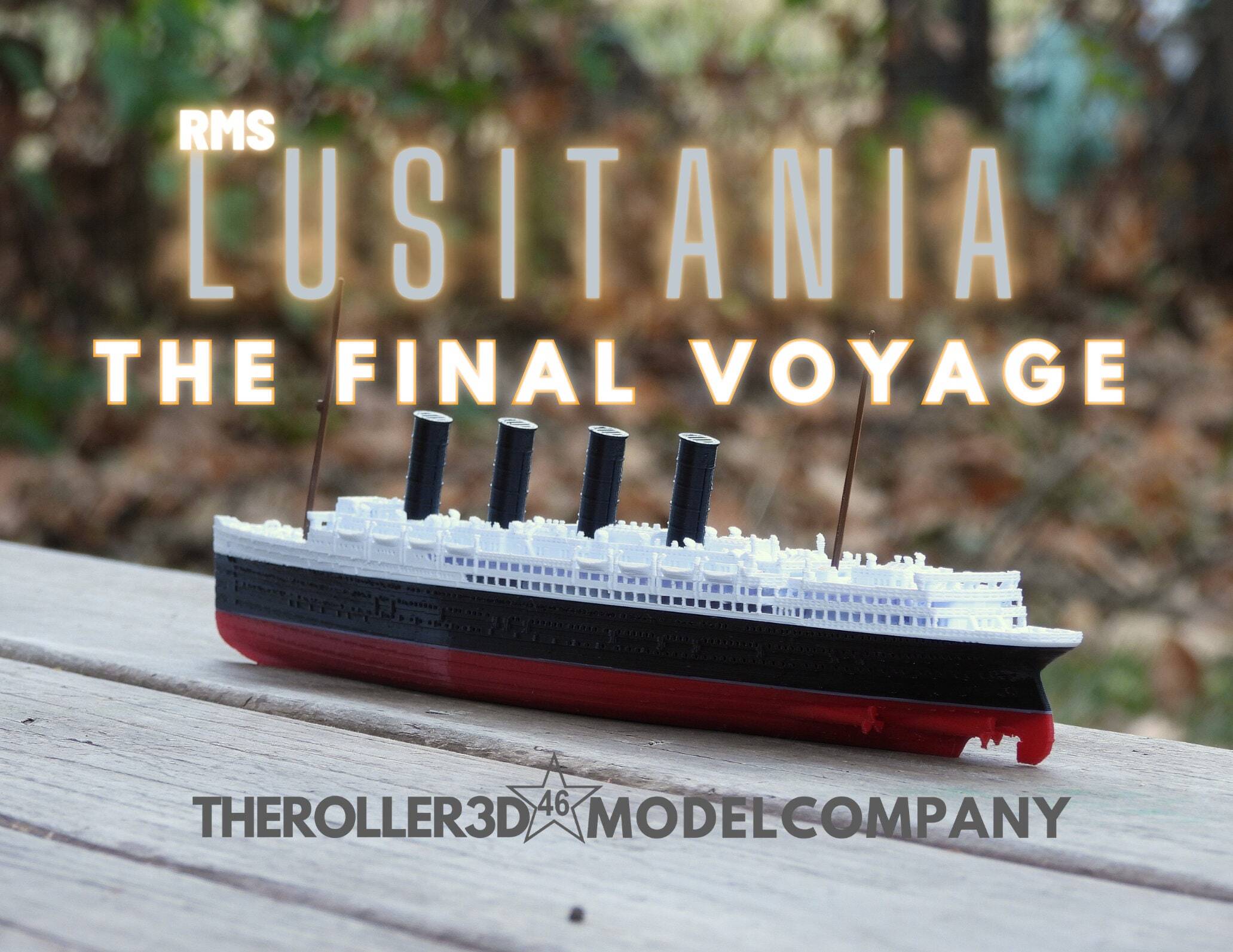 RMS Lusitania Wartime Model 1 Foot in Length, Highly Detailed Replica ...