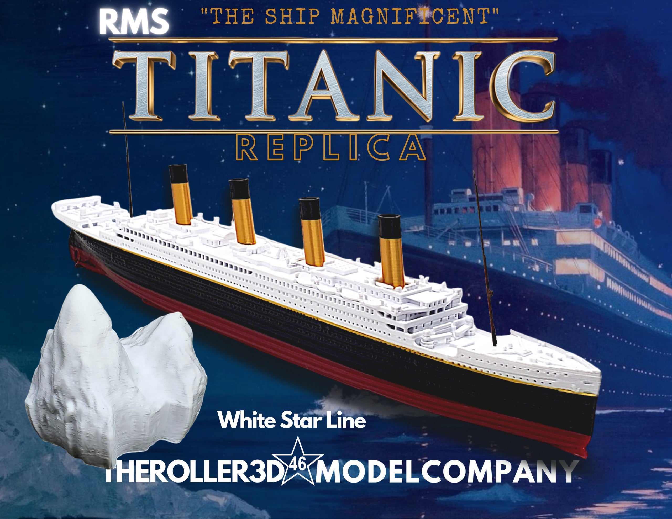 RMS TITANIC Model 2019 Design by TheRoller3d, Intricate Attention to ...
