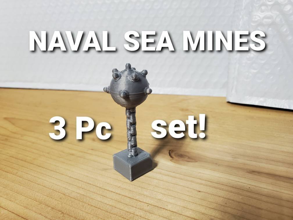 Naval Sea Mines for HMHS Britannic Model: Mines Only, 3 Piece Set