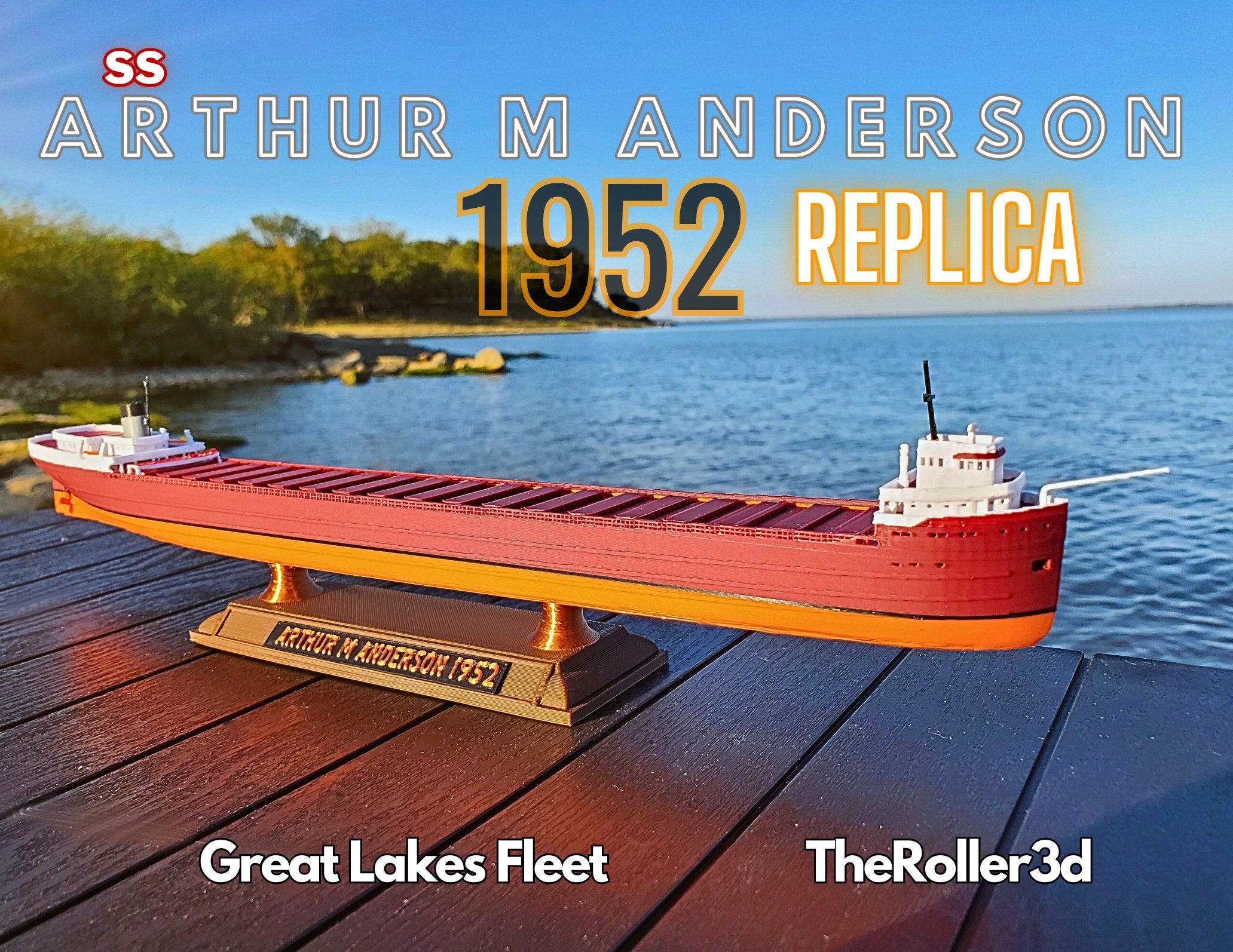 ARTHUR M. ANDERSON 1952 Model High Detail 1 Foot in Length